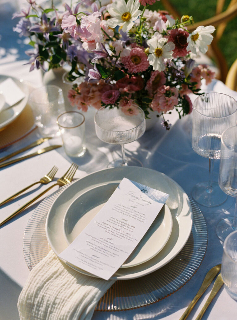 Why Wedding Menus Deserve a Spot on Your Design Checklist - From A Napa ...