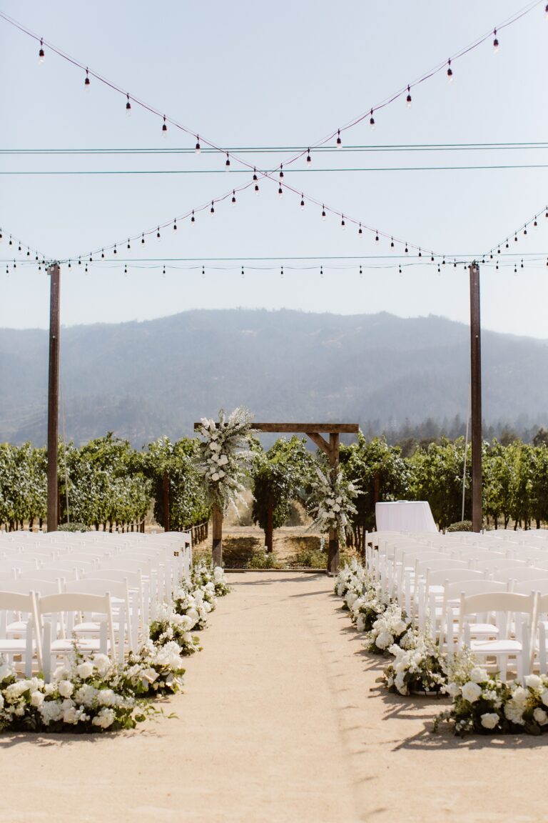 An Effortless Elegant Summer Wedding In St Helena at Tre Posti - Carly ...